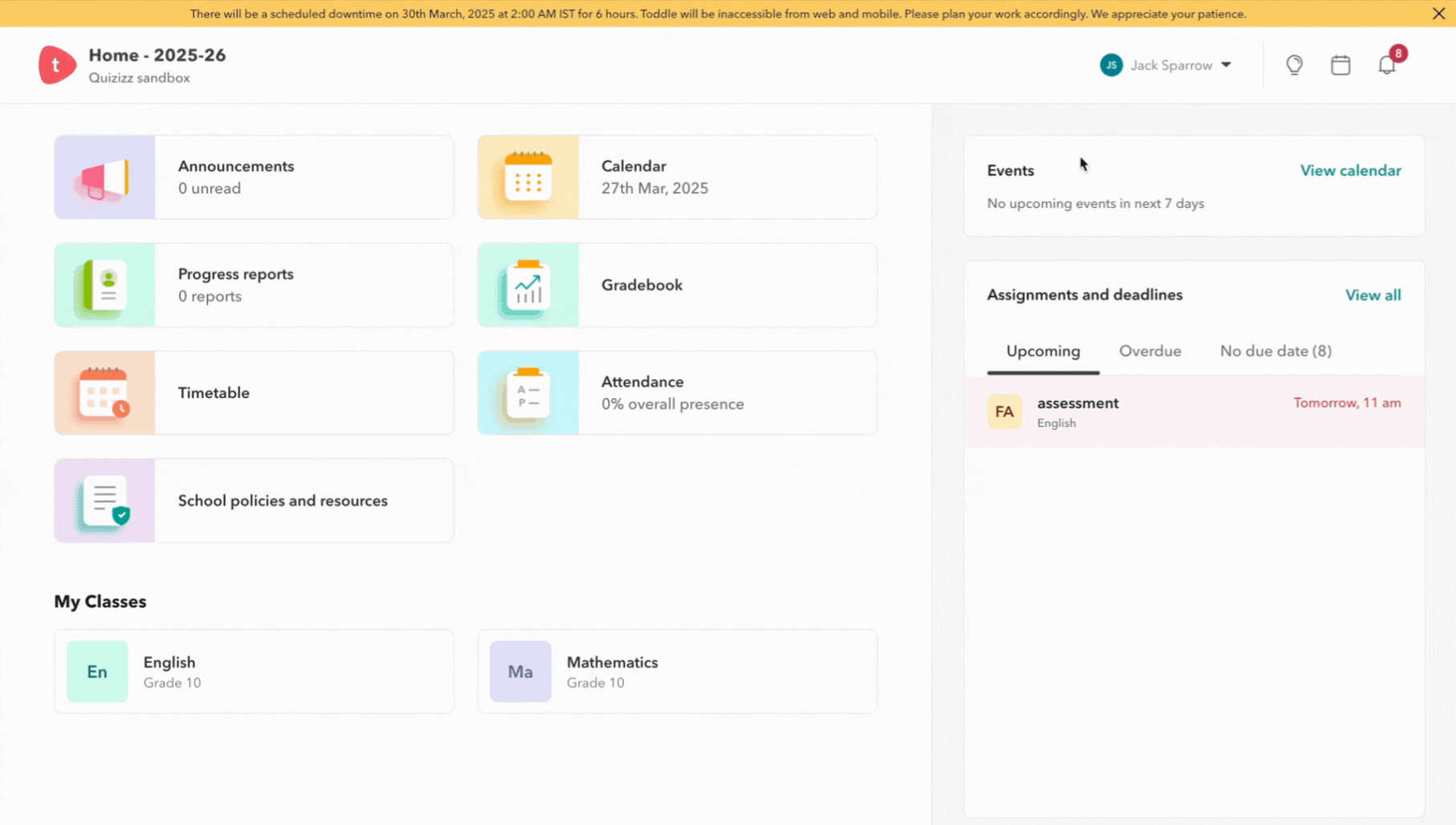 Participate in a Wayground Session on Toddle via LTI as a Student ...