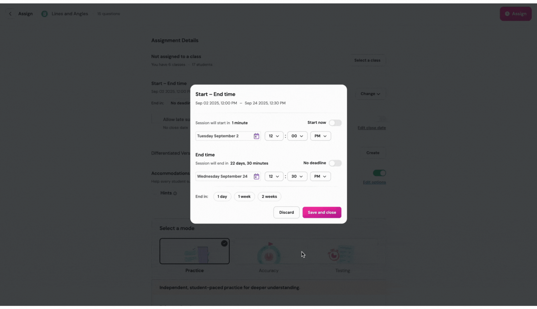 Navigate Session Settings – Help Center
